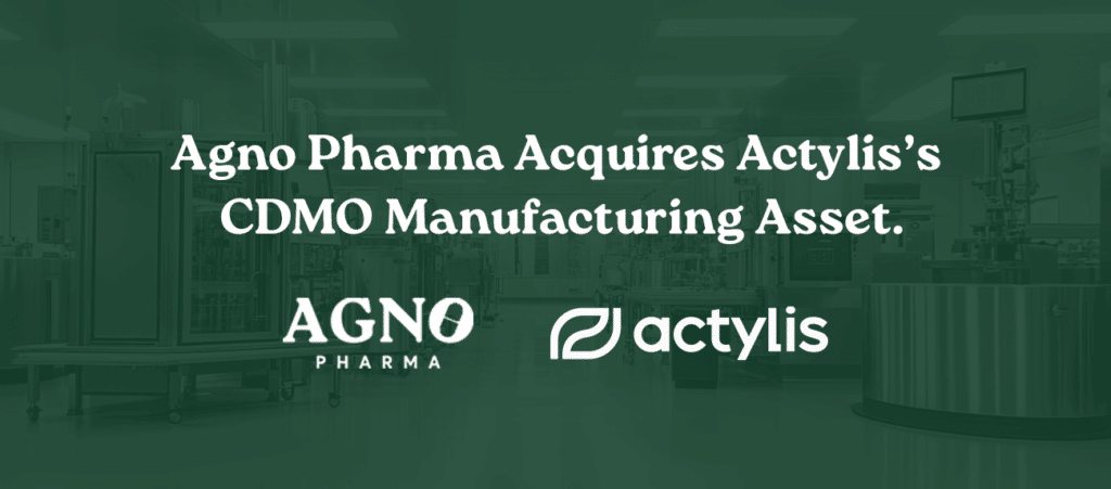 Agno Pharma Acquires Actylis’s CDMO Manufacturing Asset, The Legacy ...